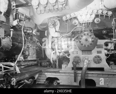 CRUISER'S ENGINES AND PROPELLING MACHINERY. FEBRUARY 1944, ON BOARD HMS ...