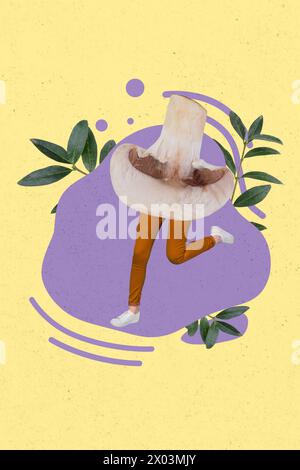 Sketch artwork collage of bodyless person rose flower style model long ...