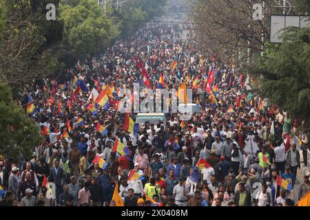 Monarchists clash with Police in Nepal A Nepali pro-monarchy protestor ...