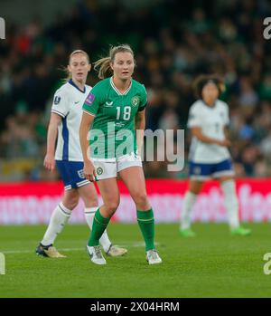 Aviva Stadium, Ireland. 9th Apr, 2024. Leah Williamson (5) defender for ...