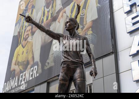 ISTANBUL, TURKEY - APRIL 7, 2024: Legend Fenerbahce volleyball player ...