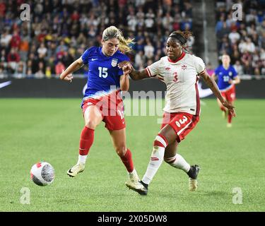 United States midfielder Korbin Albert (3) moves the ball during an ...