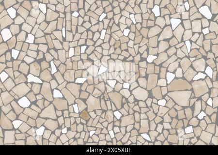 Seamless high-resolution texture of biege stone fragments Stock Photo ...