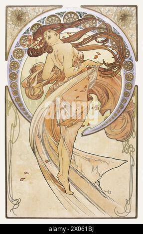 Art Nouveau by Alphonse Mucha - Dance - La danse 1899 Stock Photo - Alamy