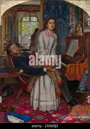 The Awakening Conscience 1853 by William Holman Hunt Stock Photo - Alamy
