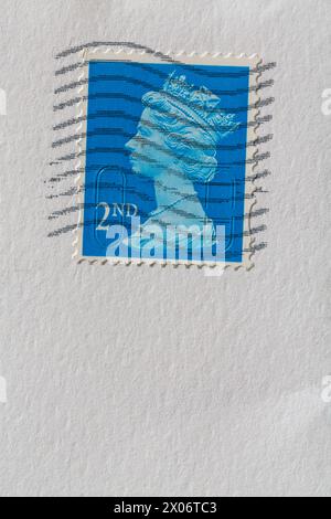 Second class franked British postage stamp Christmas 2022 Stock Photo ...