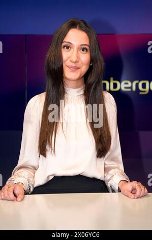 Alev Dogan in der ARD-Talkshow maischberger im Studio Berlin Adlershof ...