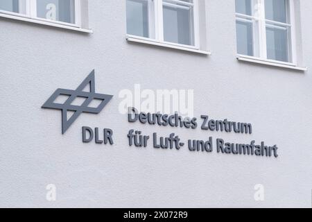 German Aerospace Center company building, DLR logo, Germany's research ...