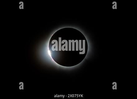 2024 Total Solar Eclipse Diamond Ring Effect as seen from Makanda ...