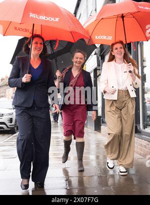 Labour's shadow chancellor Rachel Reeves during a visit to a branch of ...