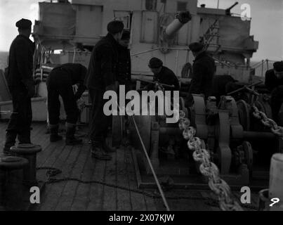 ANTI U-BOAT TORPEDO TRIALS HELD ON BOARD HMS BENTINCK, CAPTAIN CLASS ...