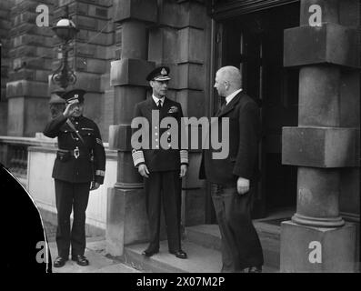 The King Meets Mr. Alexander And Sir Dudley Pound At The Admiralty -- L ...