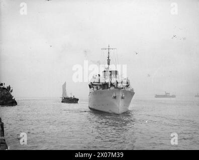 HMS Pennywort, Flower Class Corvette. 16 January 1943, London River ...