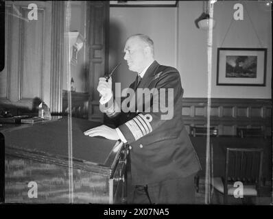 ADMIRAL SIR CHARLES KENNEDY-PURVIS, THE DEPUTY FIRST SEA LORD, INSPECTS ...
