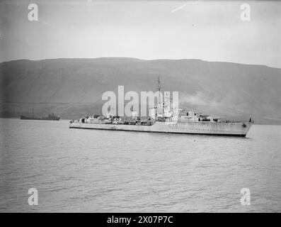 HMS Eskimo a Royal Navy Tribal Class Destroyer seen here on Arctic ...