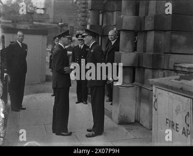 The King Meets Mr. Alexander And Sir Dudley Pound At The Admiralty -- L ...