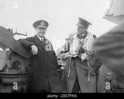 THE KING GOES TO FRANCE. 16 JUNE 1944, ON BOARD THE CRUISER HMS ...