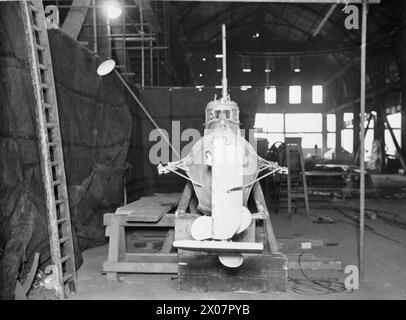 In March 1945, a German midget submarine was captured and observed on ...