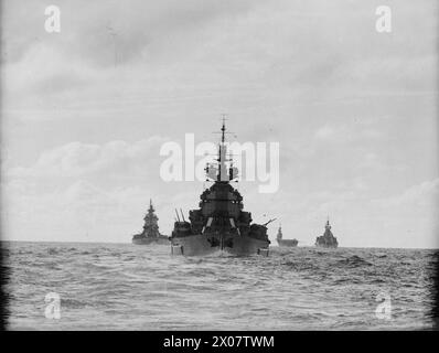 Royal Navy battleships in line during WW1 Stock Photo - Alamy