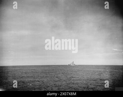 HMS SHEFFIELD SINKS THE GERMAN TANKER FRIEDERICH BREME. 12 JUNE 1941 ...