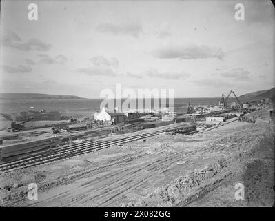 PORT CONSTRUCTION - Loch Ryan - 5th series British Army Stock Photo - Alamy