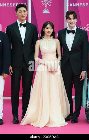 CANNES, FRANCE - APRIL 09: Lee Lu-da, Luda, Kim Jin Sung, Robin Deiana ...