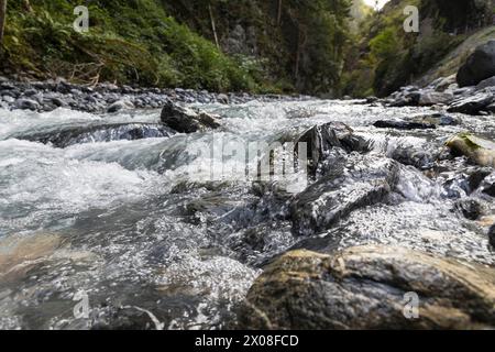Tamina-Schlucht, Bad Ragaz, Schweiz, Europa: Eindrucksvolle Felswände ...