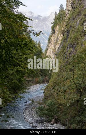 Tamina-Schlucht, Bad Ragaz, Schweiz, Europa: Eindrucksvolle Felswände ...
