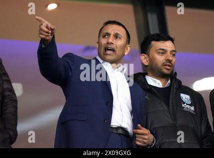 West Bromwich Albion owner Shilen Patel during the Sky Bet Championship ...