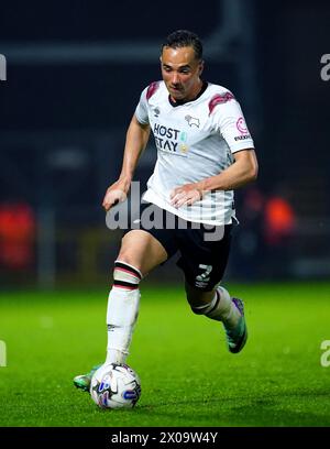 Derby County's Kane Wilson during the Sky Bet Championship match at ...