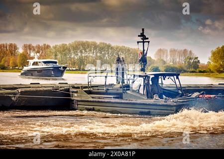 Olst Netherlands, April 9 2024: A Dutch army Amarok ready to cross ...