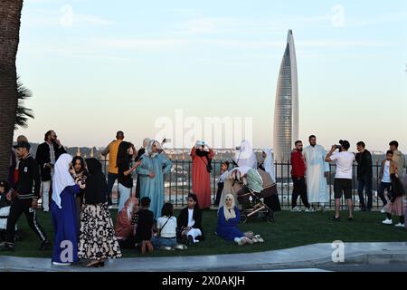 Morocco. Rabat. Mohammed VI Tower. The tallest tower in Morocco reaching a height of 250 meters ...