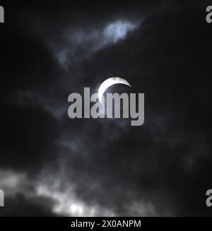 Solar Eclipse Erie Pennsylvania April 8 2024 Total Stock Photo - Alamy