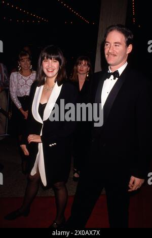 Kevin Kline with Phoebe Cates at the LA Premiere of Grand Canyon in ...
