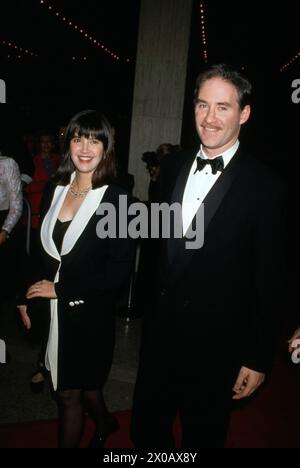 Kevin Kline with Phoebe Cates at the LA Premiere of Grand Canyon in ...
