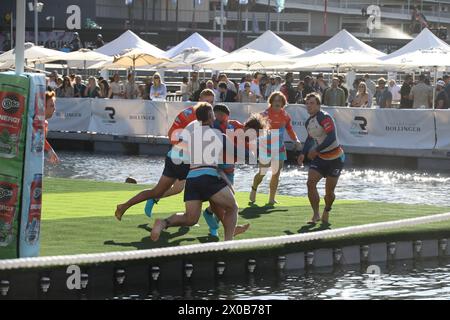 Sydney, Australia. 11th April 2024. The BSc Aqua Rugby Festival on a ...