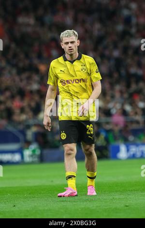 DORTMUND - Julian Ryerson of Borussia Dortmund during the Bundesliga match between Borussia ...