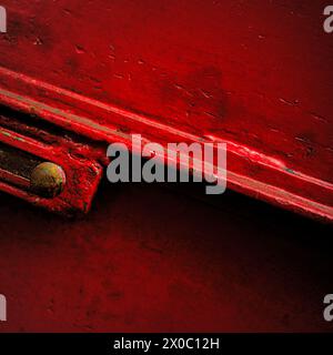 red heavy metal close up. The power of the red color Stock Photo - Alamy