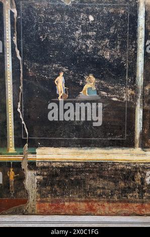 Fresco representing Apollo and Cassandra on a wall of a spectacular ...