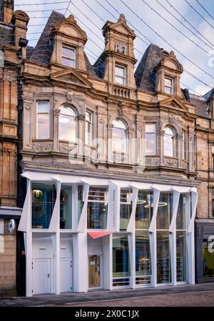 Exterior of Paisley Central Library opened in 2023 on Paisley High ...