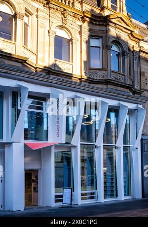 Exterior of Paisley Central Library opened in 2023 on Paisley High ...
