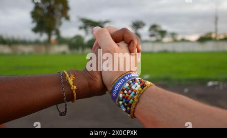 Views of life in Malabo, Equatorial Guinea. Street life merges with ...