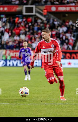 Chicago Fire Forward Hugo Cuypers (9) and Philip Zinckernagel (11) seen ...