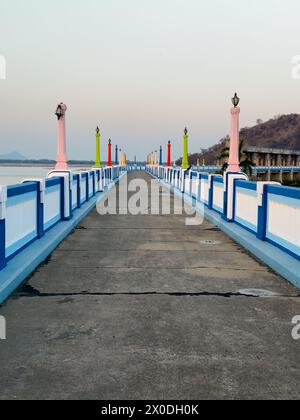 View of the Sathanur dam. Sathanur Dam is one of the major dams in ...