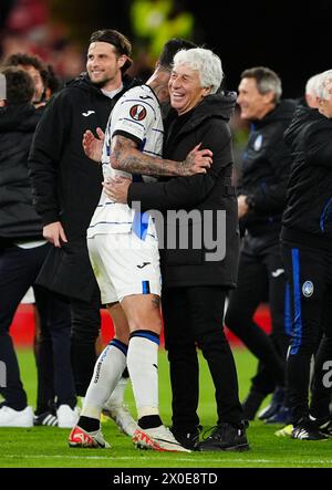 Gianluca Scamacca of Atalanta. - Liverpool v Atalanta, UEFA Europa ...