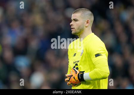 Lille goalkeeper Lucas Chevalier during the French championship Ligue 1 football match between ...