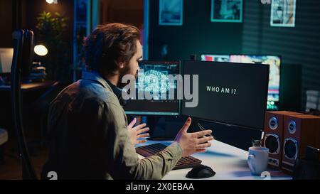 Programmer getting interrupted during work by AI becoming sentient ...