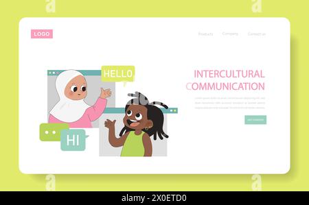 Intercultural communication concept. Children from diverse backgrounds ...