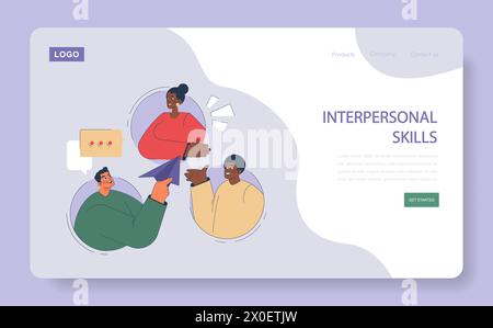 Interpersonal skills theme. Effective communication and social ...