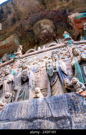 Dazu Rock Carvings, Ancient Buddhist Hillside Rock Carvings, Chongqing ...